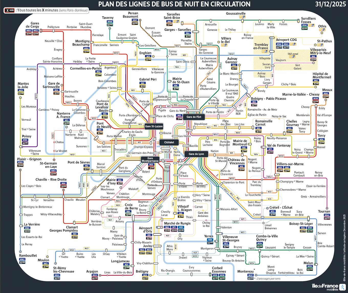 31 décembre 2025 : la Ligne R circule toute la nuit
